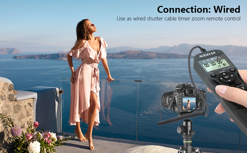 Amazon.com : AODELAN Shutter Release Timer Zoom Controller Wired Camera Remote Control for Sony ...