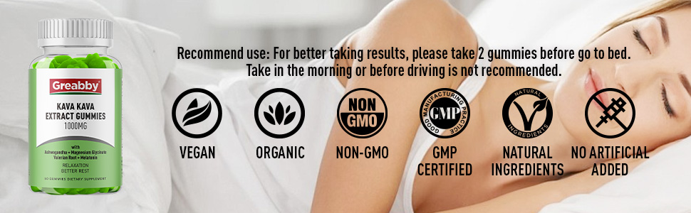 Amazon.com: GREABBY Kava Gummies 1000mg Per Serving, Chewable Kava Supply, Natural Lemon Flavor ...