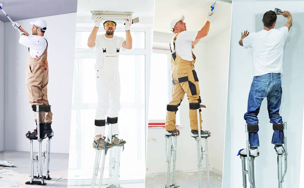 Amazon.com: Drywall Stilts Leg Straps - Adjustable Drywall Stilts Straps,1 Pair-2 pcs Drywall ...