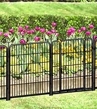 Amazon.com : ADAVIN Garden Fence Animal Barrier with Gate 32 in(H)×17.5 Ft(L) 8 Panels,Rustproof ...