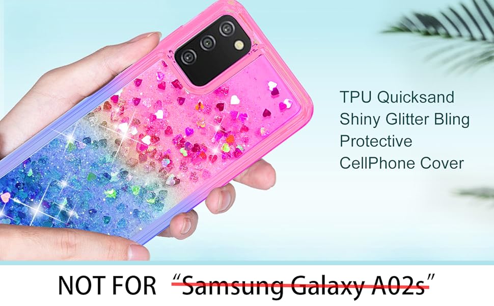 Amazon.com: Dzxouui for Samsung A03S Case with Glass Screen Protector,Girls Women TPU Clear ...
