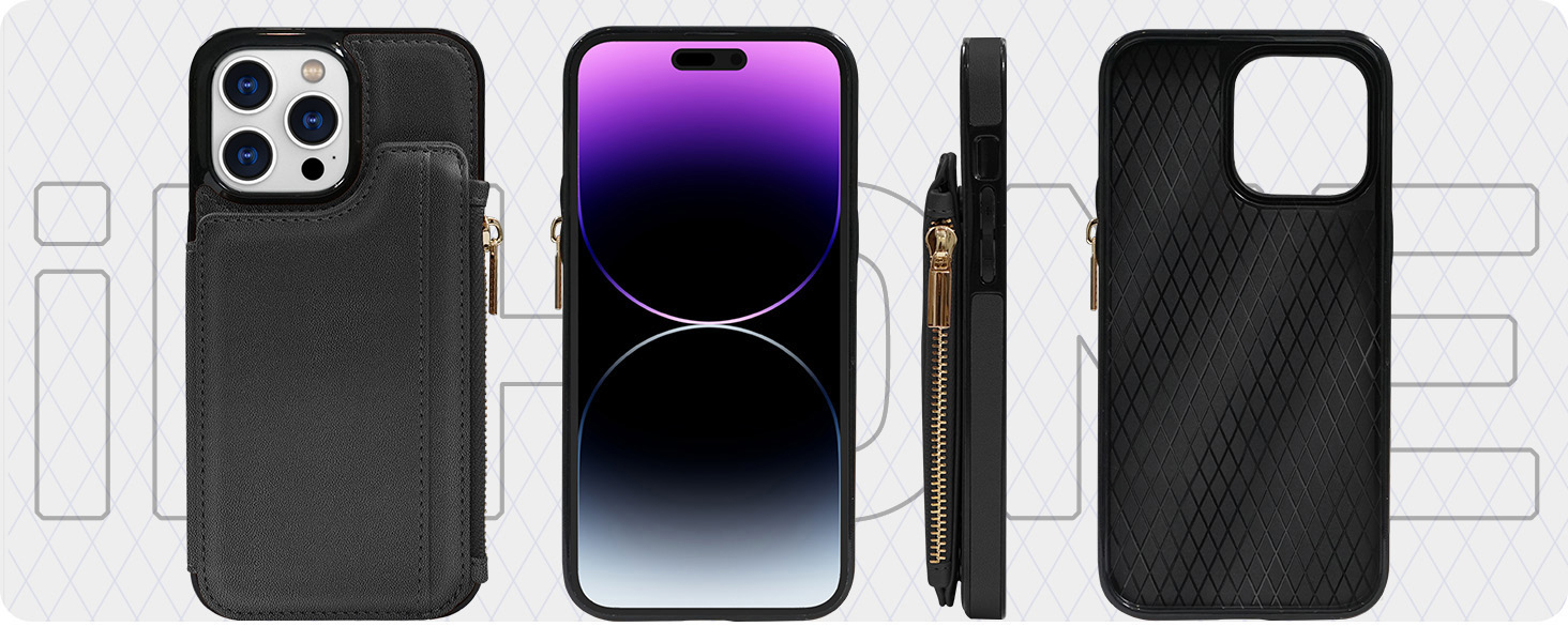 Amazon.com: Delidigi for iPhone 14 Pro Max Case Wallet with Card Holder Compatible with MagSafe ...