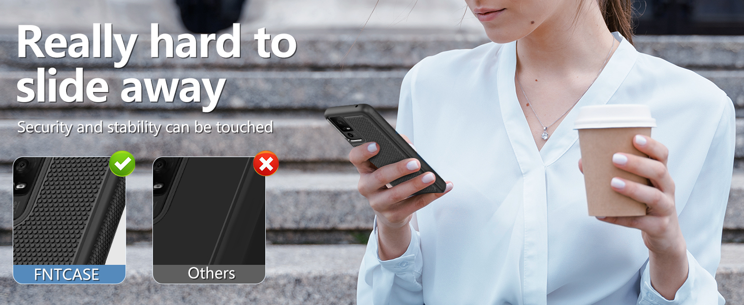 Amazon.com: FNTCASE for TCL 40-XE 5G Case: Dual Layer Matte Textured Phone Case Shockproof ...