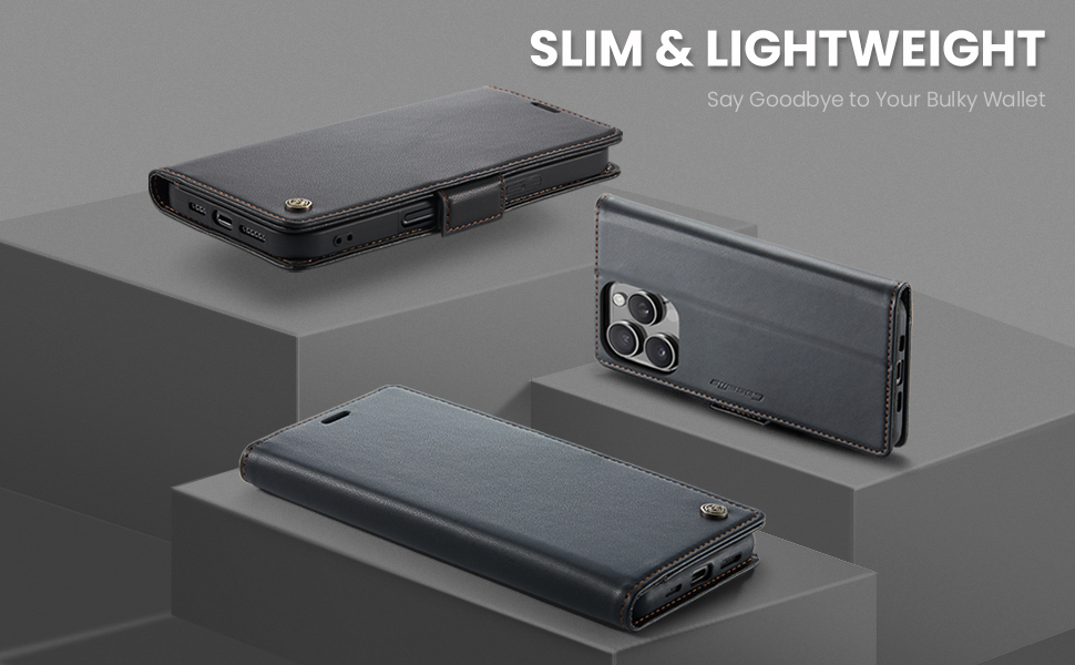 Amazon.com: SINIANL iPhone 16 Pro Max Wallet Case with RFID Blocking, Magnetic Clasp, Kickstand ...