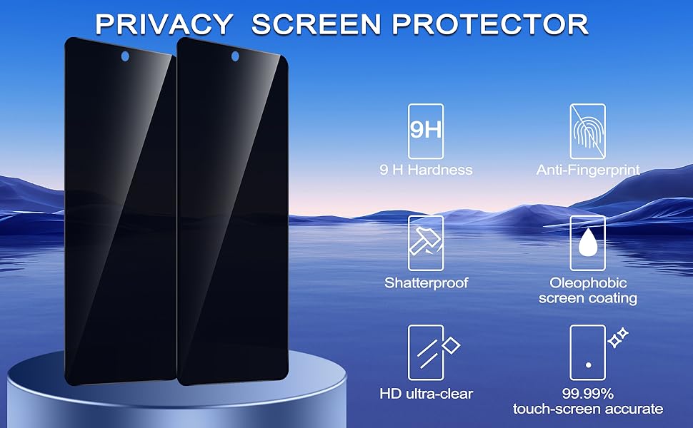 Amazon.com: YMO 2 Pack for Samsung Galaxy A51/ A52/ A53 5G Privacy Screen Protector,9H Hardness ...