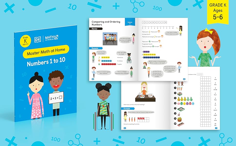 Math No Problem Numbers 1 To 10 Kindergarten Ages 5 6 Math No Problem Amazonca Books