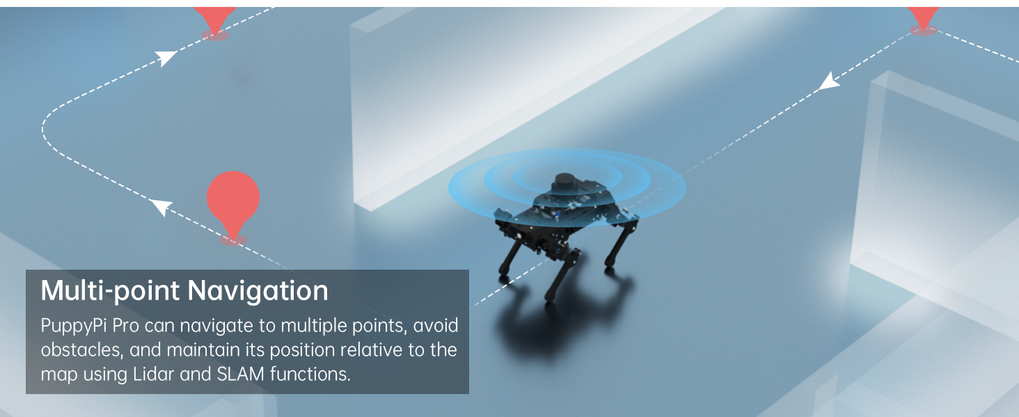 Amazon.com: PuppyPi Robot Dog for Raspberry Pi, ROS Open Source TOF ...