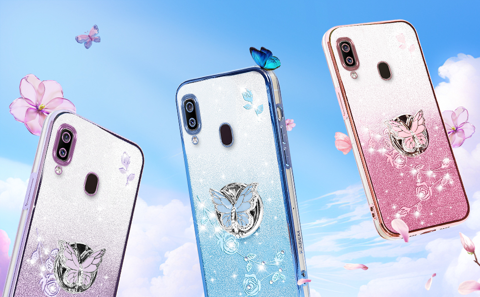 Amazon.com: RTYQXK for Samsung Galaxy A20 Phone Case,for Samsung A30 Mobile Phone Case for Women ...