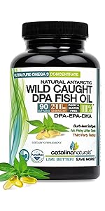 Amazon.com: Wild Caught Omega-3 DPA Fish Oil - 2900 mg High-Potency Omega-3 Fish Oil with DPA ...