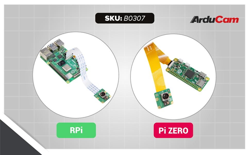 Arducam For Raspberry Pi Camera Module 3 Wide 120° D Imx708 Autofocus Pi Camera V3