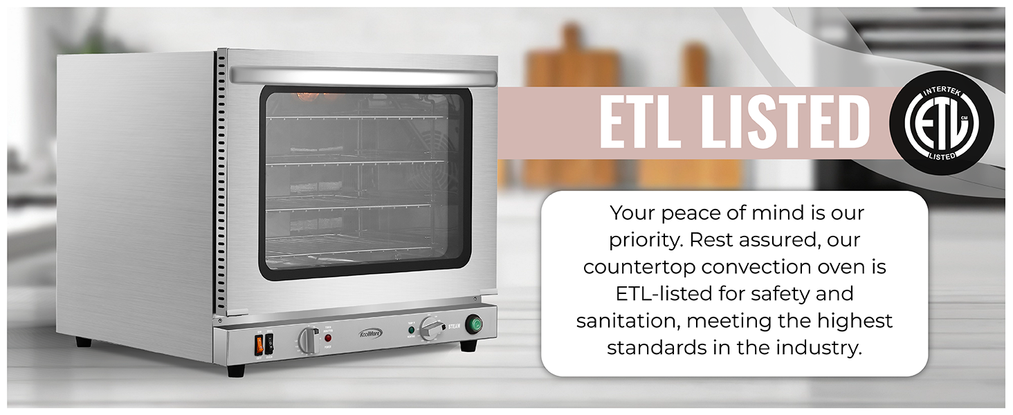 Amazon.com: KoolMore 23 in. Commercial Countertop Convection Oven for Half-Size Pans with 4 ...