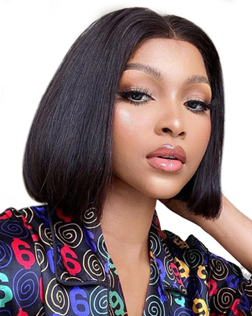 Amazon.com : HUIWANYAN Bob Wig Human Hair 13X4 HD Frontal Lace Wig 180% Density Short Bob Wigs ...