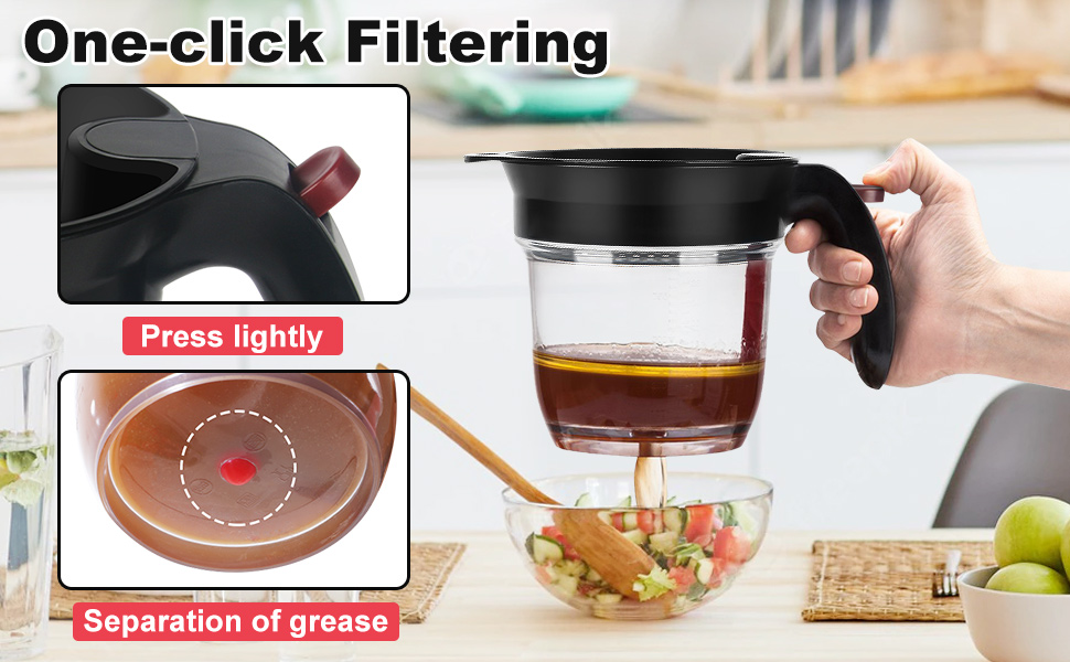 Amazon.com: Wusdayer Fat Separator with Bottom Release,Gravy Separator,Soup Oil Separator Safe ...