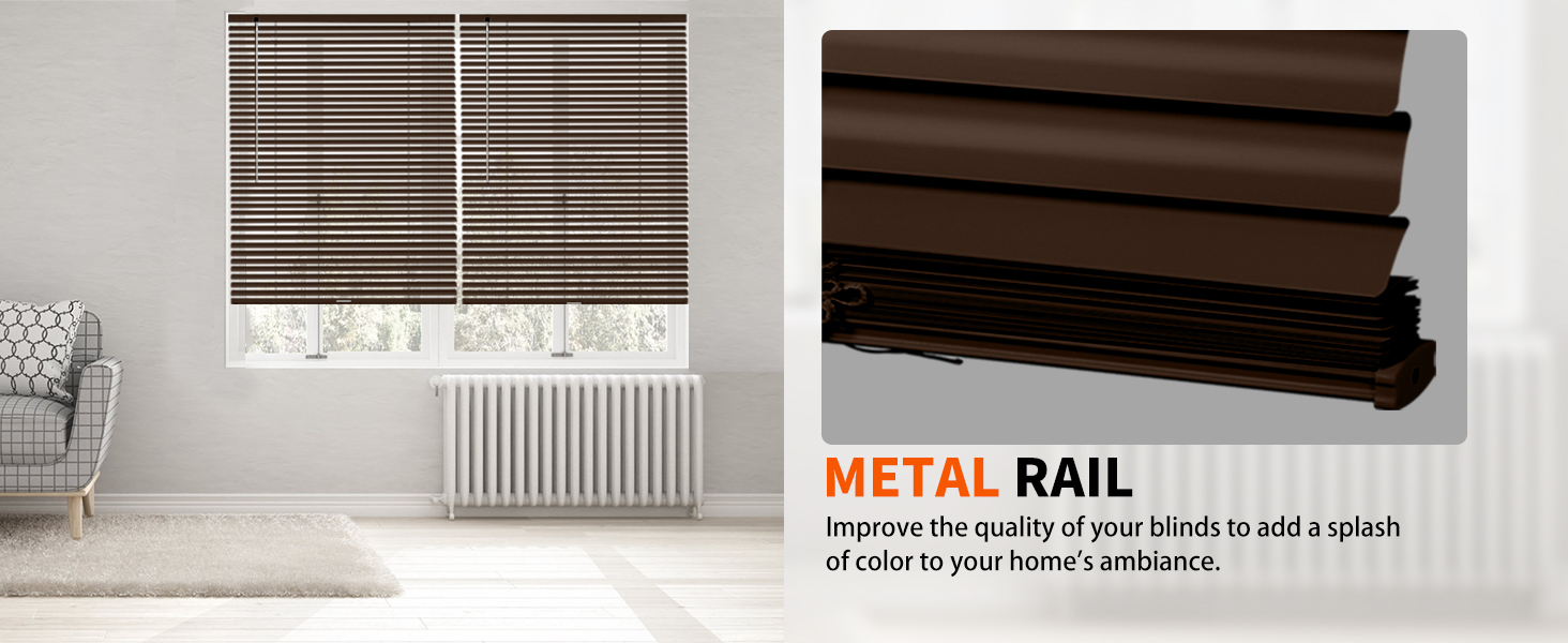 Amazon.com: HIDODO Aluminum Mini Blinds for Windows Cordless Horizontal Window Shades for Light ...