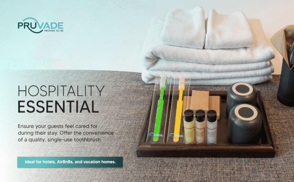 Amazon.com : Pruvade 144 Pack Disposable Toothbrushes with Toothpaste ...