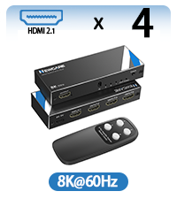 Amazon.com: NEWCARE 8K@60Hz HDMI 2.1 Switch 3 in 1 Out, 4K@120Hz HDMI Splitter Switch Box with 2 ...