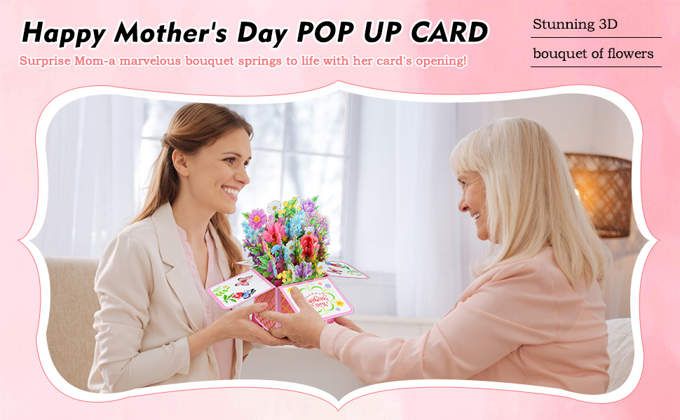 Amazon.com : WhatSign Pop Up Mothers Day Cards for Mom Happy Mothers ...