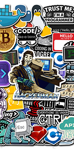 Amazon.com: BIGZORO Pack 50 PCS Skull Stickers Halloween Sticker Decals ...