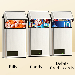 Amazon.com: Timed Lock Box – Time Locking Small Container with 999 Hours LCD Display – Portable ...