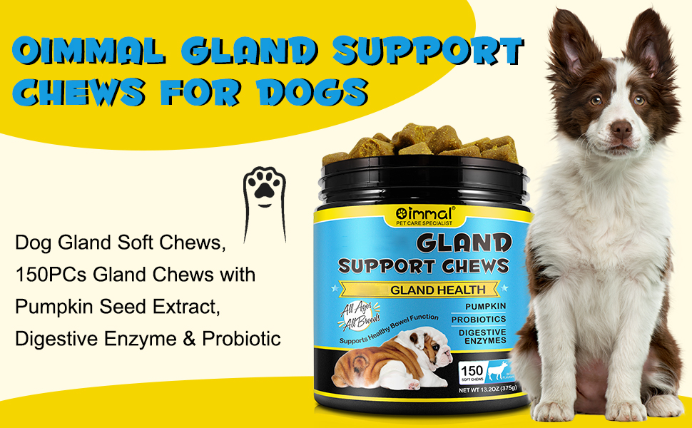 Anal Gland Soft Chews for Dogs, 150PCs Dog Anal Gland Chews with Pumpkin, Digestive Enzyme ...