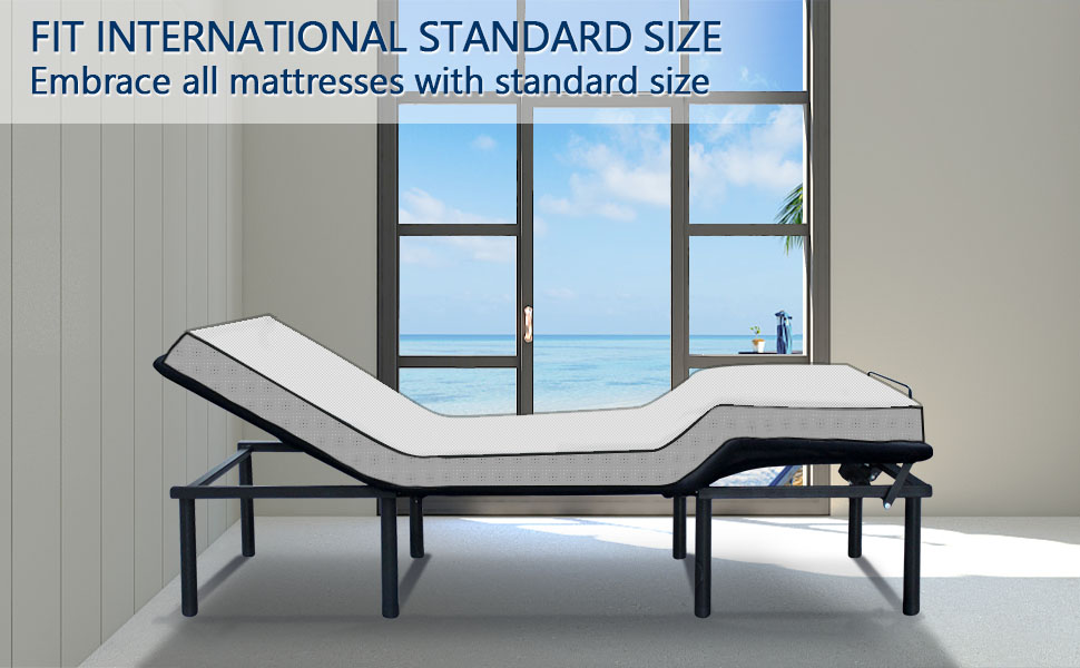 Amazon.com: Tatub Twin XL Adjustable Bed Frame with Head and Foot Incline, Electric Adjustable ...