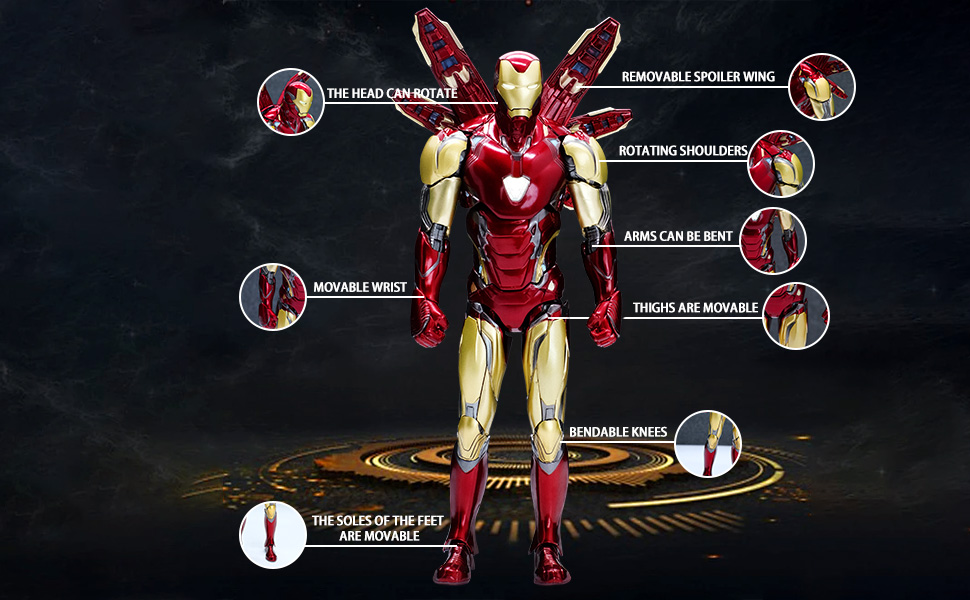 Amazon.com: Toyvefwmy Iron-Mans MK85 Collectible Action Figure 7 Inch with Exclusive Stand 22 ...