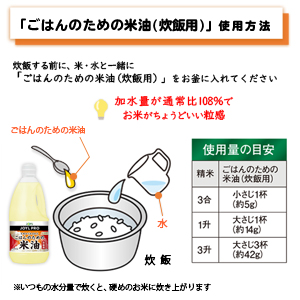 Amazon.co.jp: 業務用 JOYL PRO ごはんのための 米油 (炊飯油) J-オイルミルズ 1350g ペット x 2本 : 食品・飲料・お酒