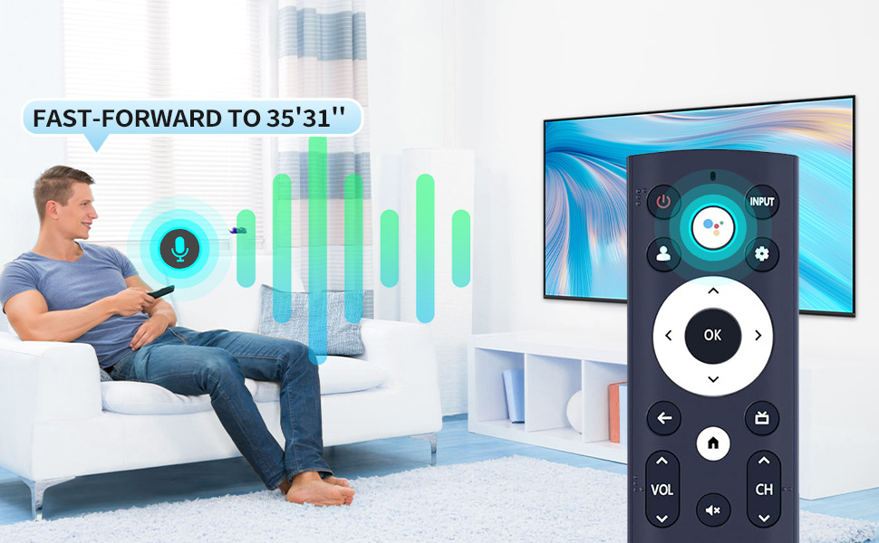 Amazon.com: RIVIERA ERF3S90H Replacement Voice Remote for Hisense Smart Google TV Model A6H A65H ...