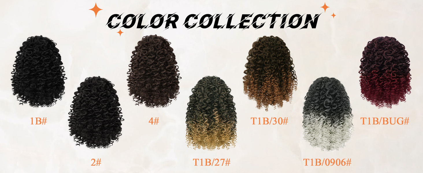 Amazon.com : PEACOCO Curly Drawstring Ponytail for Black Women, 10 Inch Kinky Curly Ponytail ...