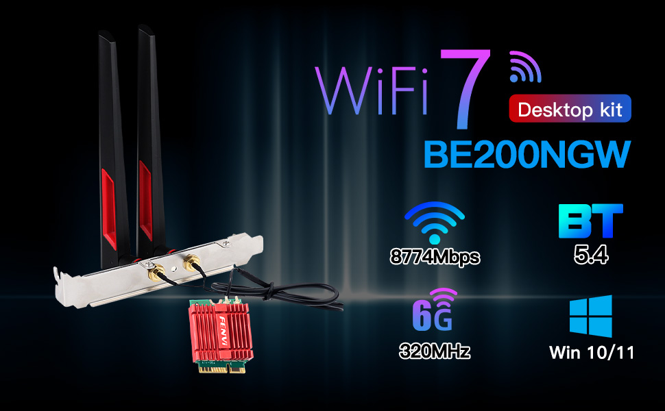 Amazon.com: M.2 WiFi 7 Card BT5.4 BE200 for Mini M.2 Desktop kit WiFi 7 NGFF Wireless Mini ...