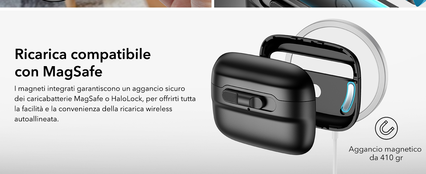 ESR Cover per AirPods Pro, Compatibile con AirPods Pro di 3°/2°/1° Gen (2023/2022/2019 ...