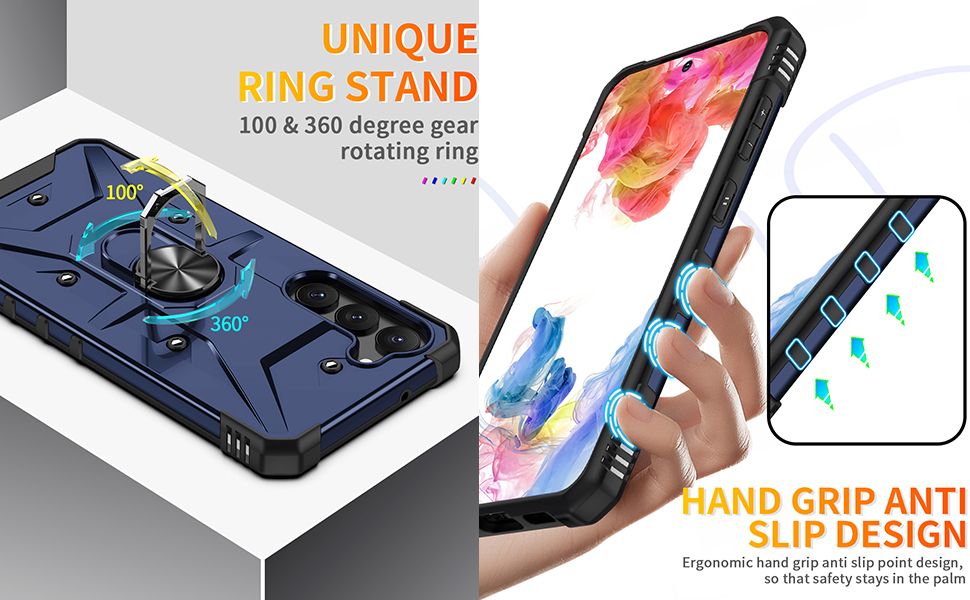 Amazon.com: TORRTOWAY Case for Samsung Galaxy S23 Plus & S23+ - Military Grade Drop Case with ...