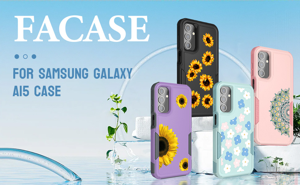 Amazon.com: FACASE for Samsung Galaxy A15 5G Phone Case 6.5 Inch - for Women Girls Cute Girly ...