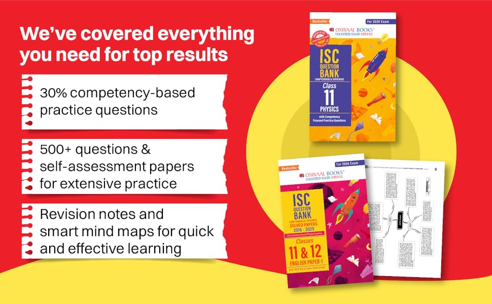 Oswaal ISC Question Bank Chapterwise & Topicwise Solved Papers Class 11 Physics For 2026 Exam ...