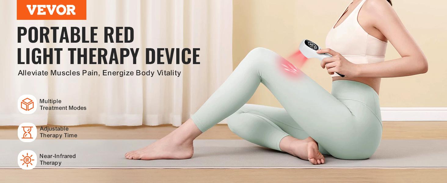 Amazon.com : VEVOR Red Light Therapy Device, Portable Red Light Therapy for Body and Pets ...