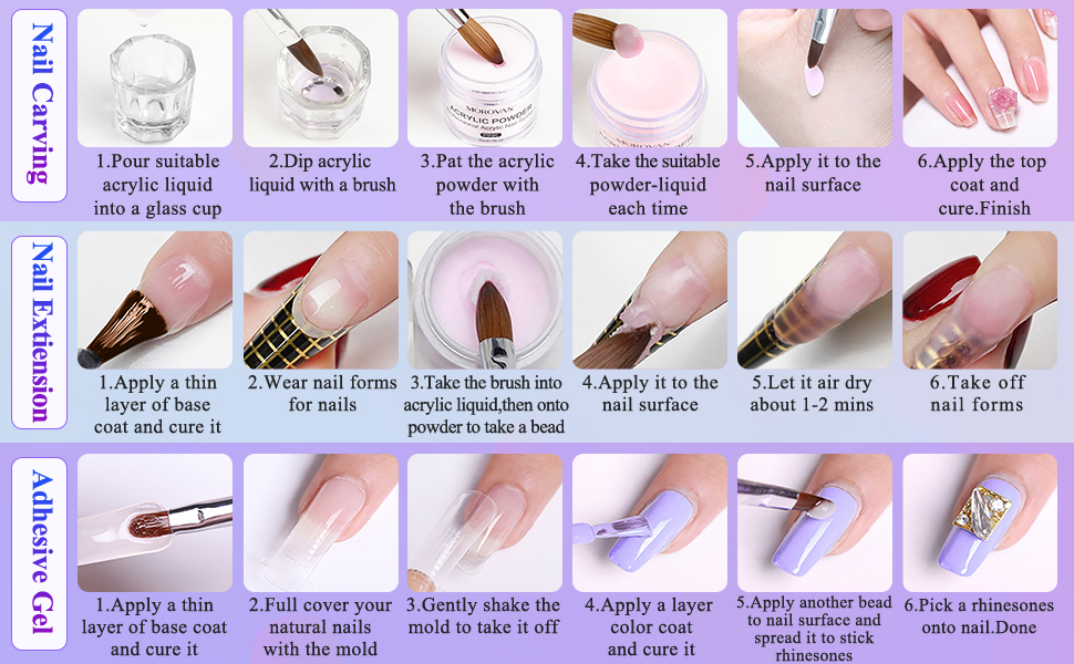 Yokilly Practice Hand for Acrylic Nails,100PCS False Nails Flexible Nail Training Hand,Acrylic ...