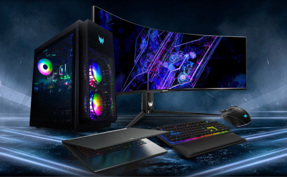 Amazon.co.jp: Predator ゲーミングモニター 57.1インチ DUHD Mini LEDバックライト VA 湾曲 非光沢 120Hz 1ms DCI-P3 98% Delta E