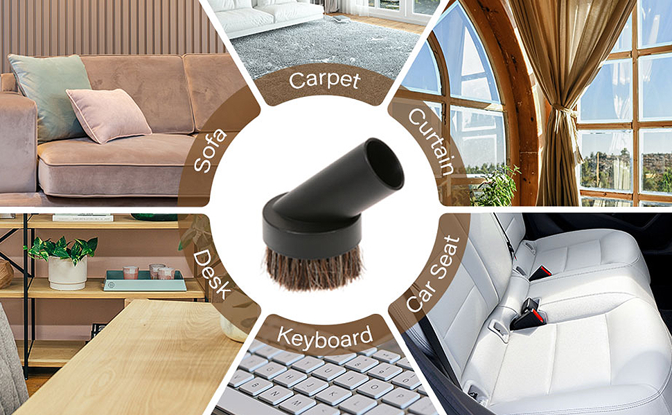 Amazon.com - TXIN 4 Pieces Soft Horsehair Bristle Vacuum Attachments ...