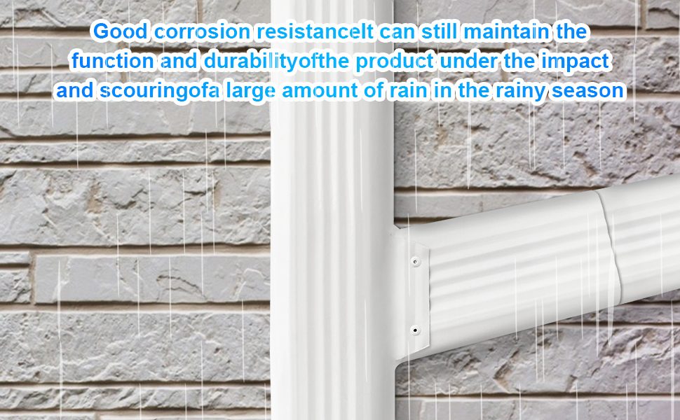 Amazon.com : Downspout Gutter Y Connector 3x4 Standard Right High Gloss ...