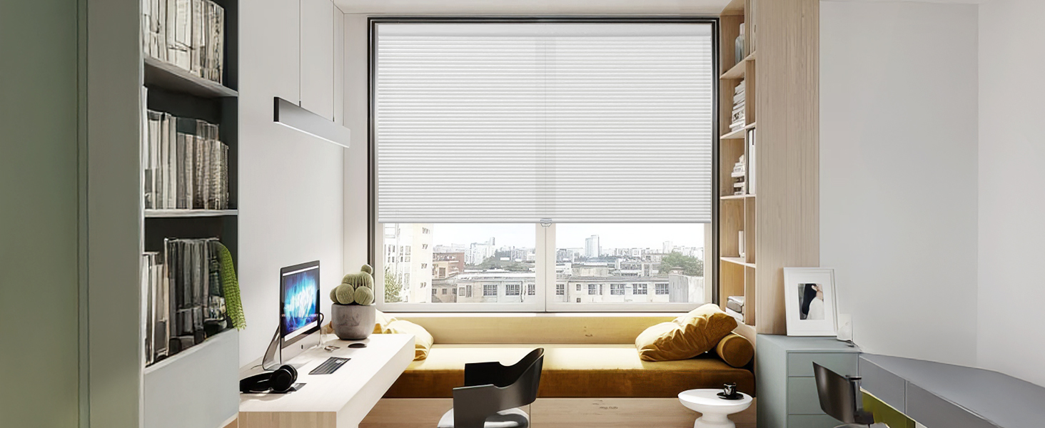 Amazon.com: HOMEDEMO Blackout Cellular Shades Cordless, Honeycomb Shade ...
