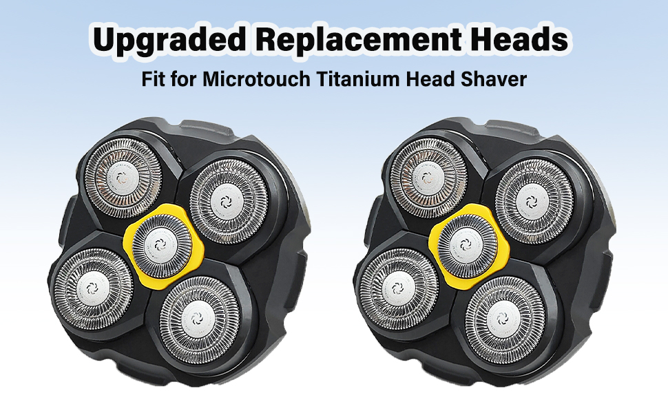 Amazon.com: Replacement Heads Fit for Microtouch Titanium Electric Head ...