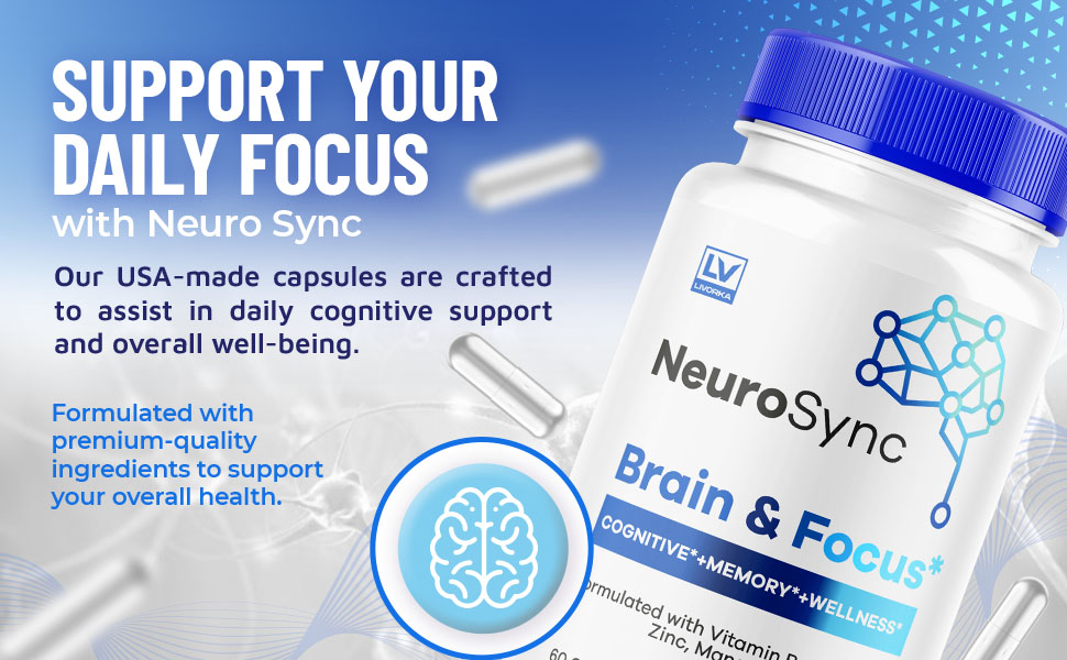Amazon.com: (3 Pack) NeuroSync Brain Capsules, Neuro Sync Brain & Focus, NeuroSync Brain ...