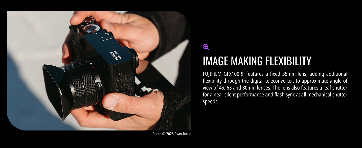 Amazon.com : Fujifilm GFX100RF Medium Format Camera - Silver : Electronics