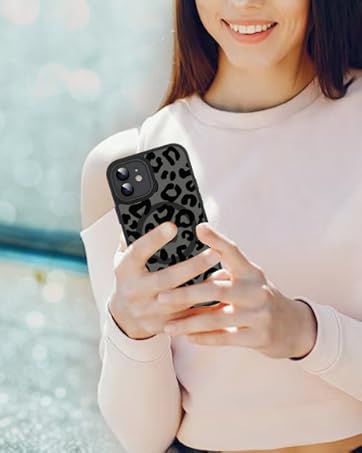 Amazon.com: ZIYE Made for iPhone 12 Pro Max Case with Magnetic [Compatible with MagSafe] Leopard ...