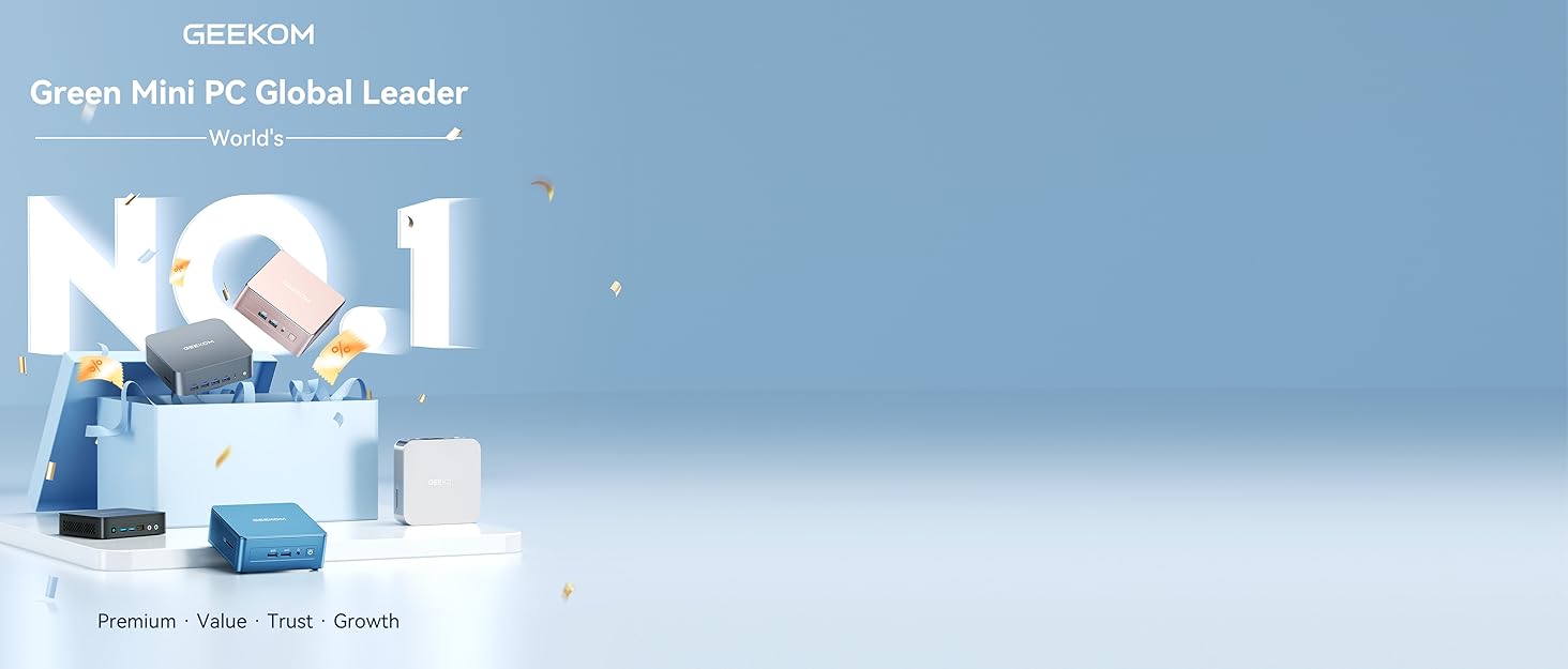 GEEKOM A5 2025 Edition Mini PC(3-Year Quality Support) with AMD Ryzen5 ...