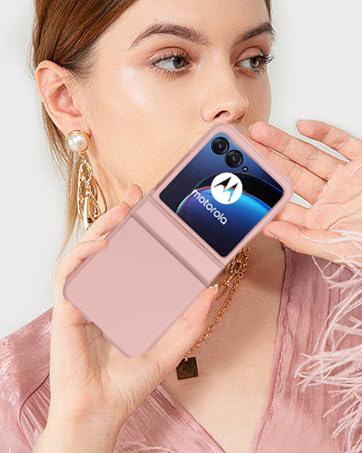 Amazon.com: Ninki Flip Case for Moto Razr Plus 2024 - Slim Hard Case with Hinge Protector ...