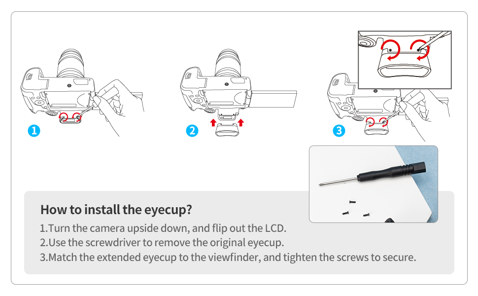 Soft Silicon Camera Extend Eyecup Eyepiece for Canon EOS R7 EOSR7 Camera, Viewfinder Protector ...