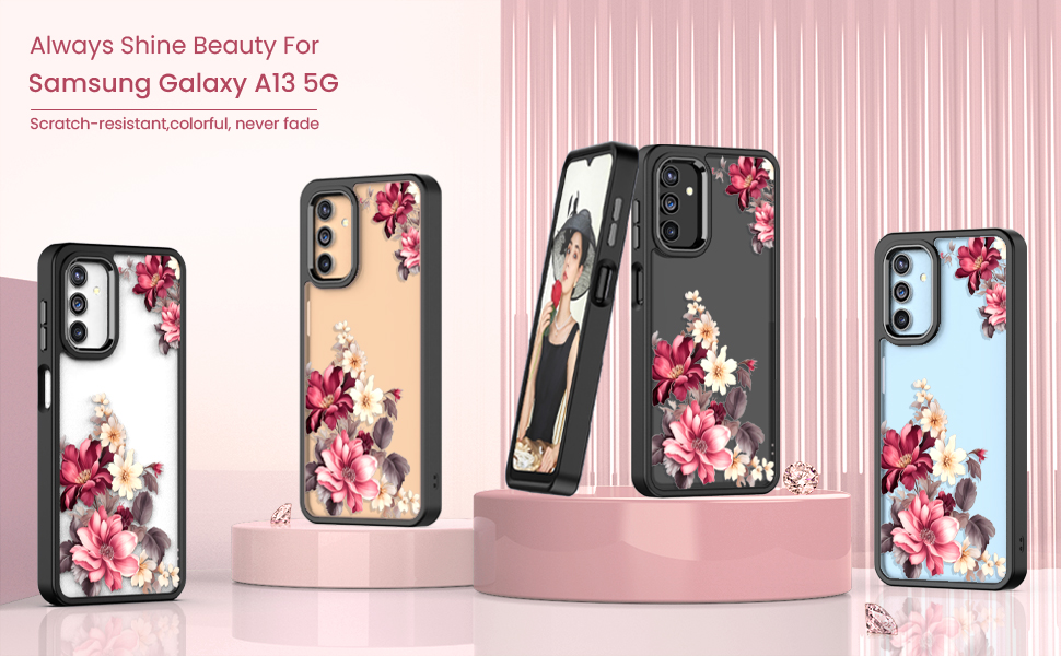 Amazon.com: Dretal for Samsung Galaxy A13 4G/5G Case, Galaxy A13 5G Case + Tempered Glass Screen ...
