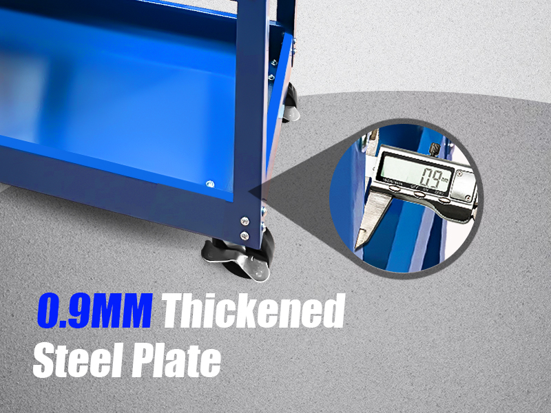 Amazon.com: FITHOIST 3-Tier Rolling Tool Cart, Thickened 660LBS Metal Mechanic Tool Cart on ...