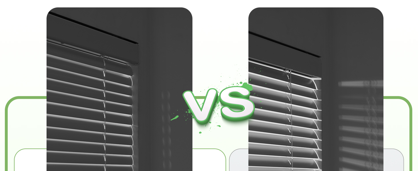 Boolegon Aluminum Mini Blinds Blackout Cordless Venetian Blind New 1 ...